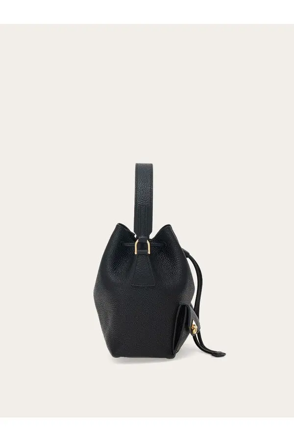 FERRAGAMO Multipocket Bucket Bag - Black
