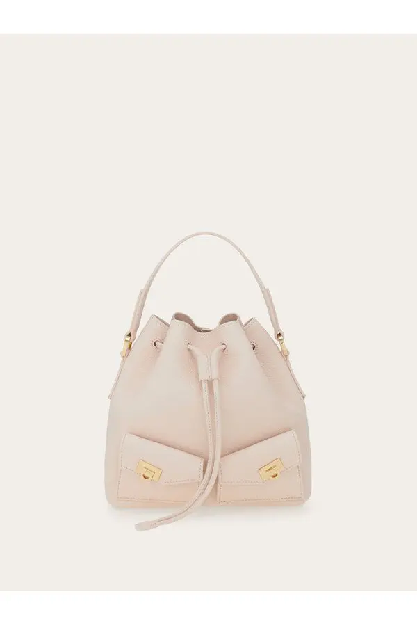 FERRAGAMO Multipocket Bucket Bag - Pink
