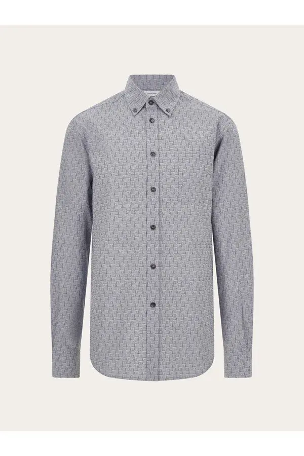 FERRAGAMO Monogram Shirt - Red