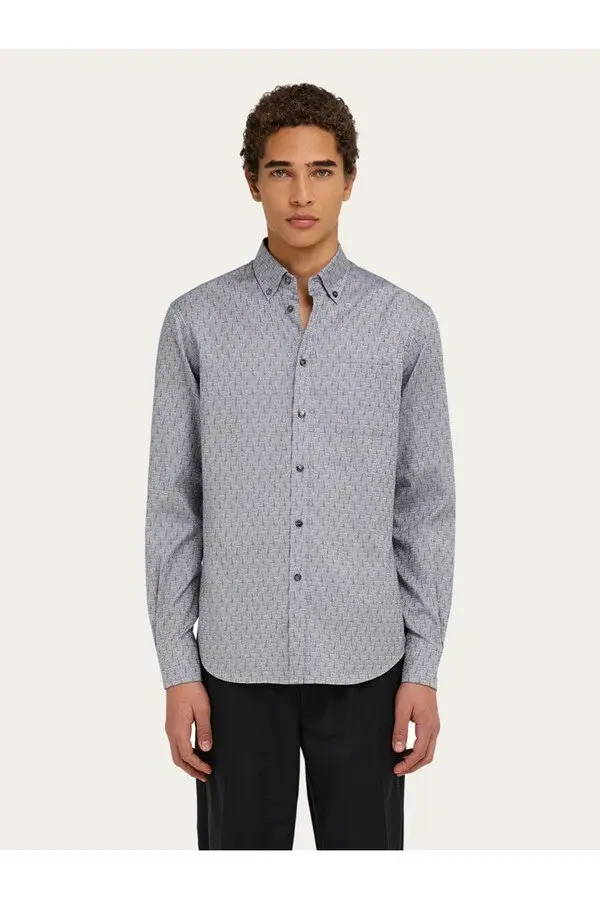 FERRAGAMO Monogram Shirt - Red