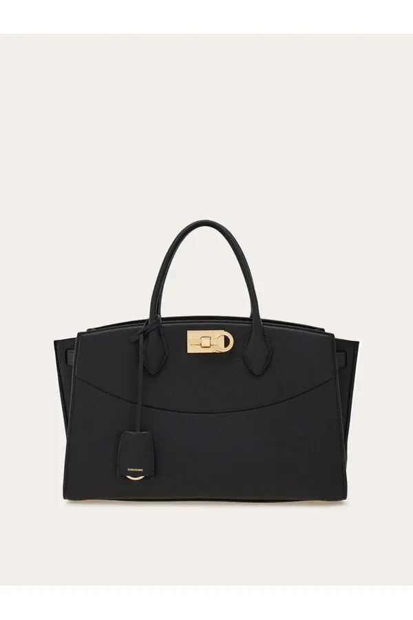 FERRAGAMO Studio Soft Bag - Black