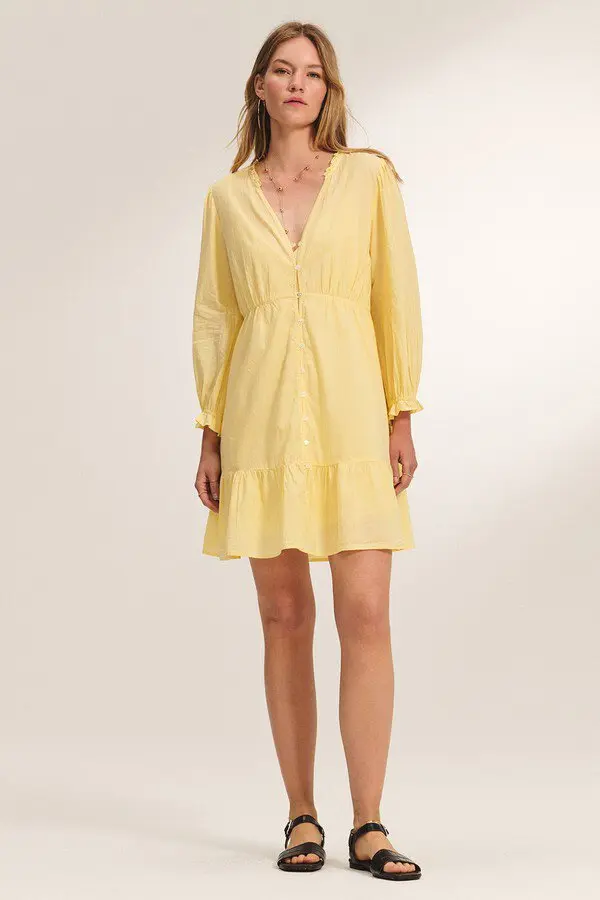 Velvet By Graham & Spencer Samantha Dress - Yellow