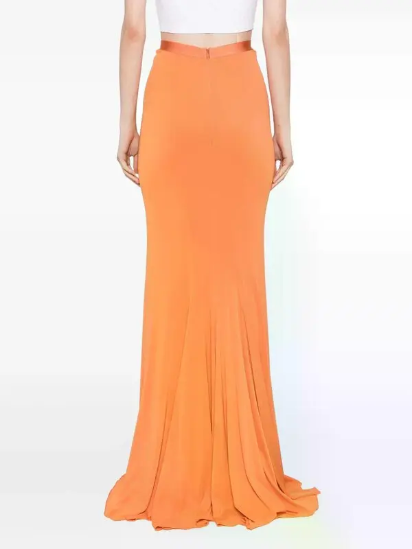 HERVE L. LEROUX Fishtail Skirt - Orange