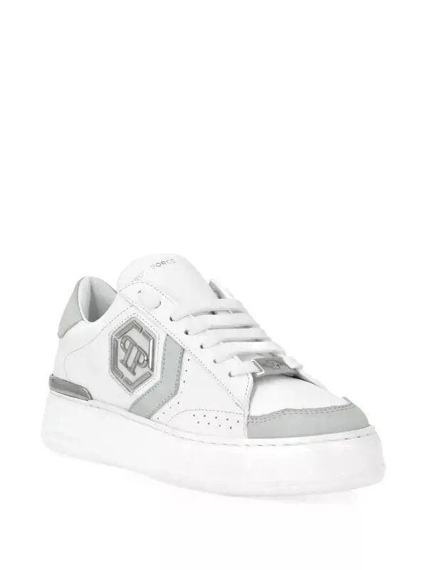 Philipp Plein Hexagon Logo Sneakers - White