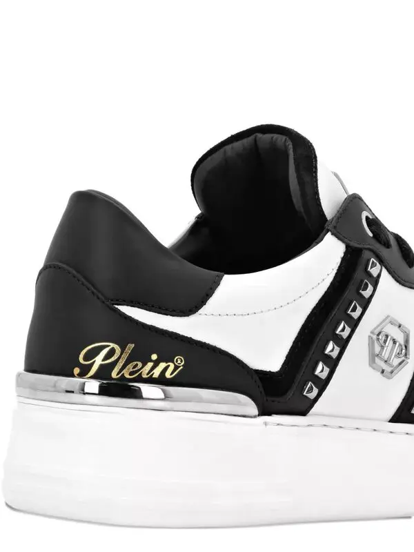 Philipp Plein Studded Panelled Low-top Sneakers