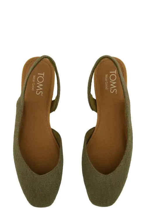 Toms Alene Slingback D'orsay Flats