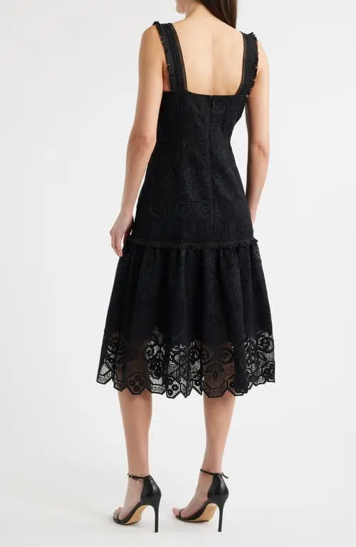 Kobi Halperin Mona Lace Fit & Flare Midi Dress