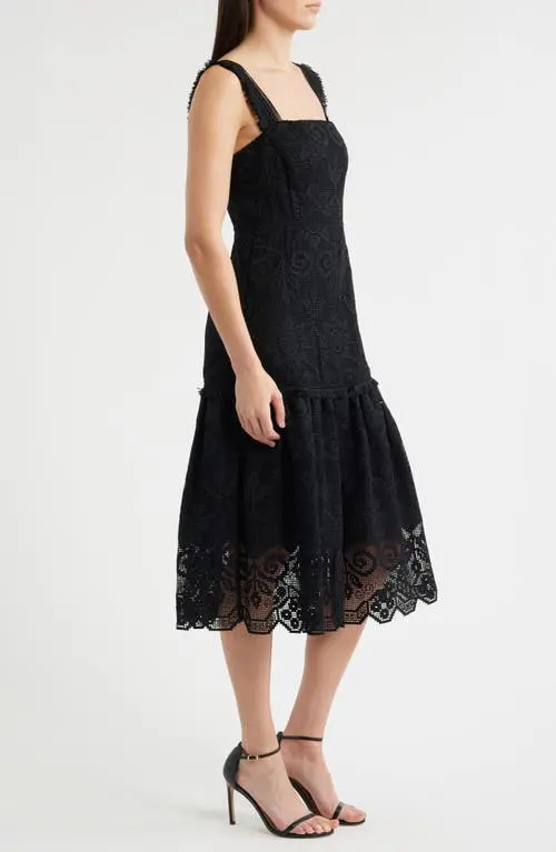 Kobi Halperin Mona Lace Fit & Flare Midi Dress
