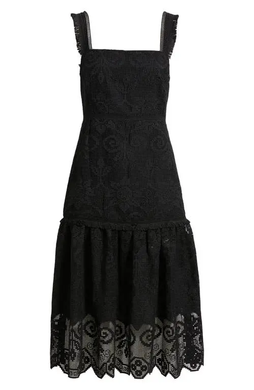 Kobi Halperin Mona Lace Fit & Flare Midi Dress