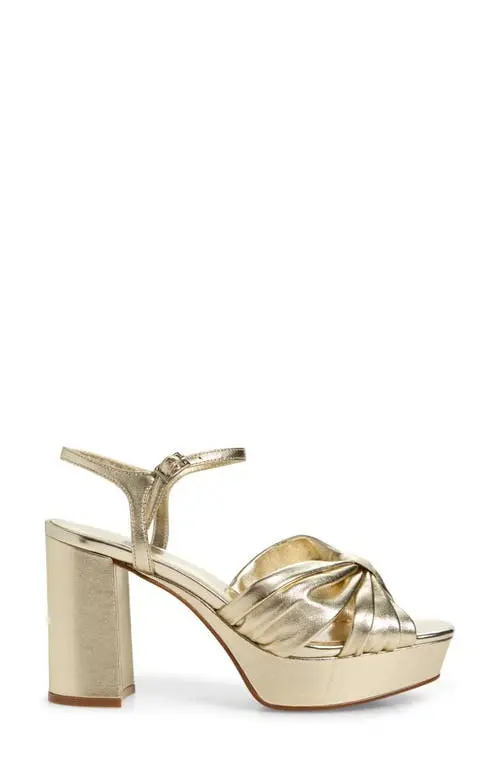 Jeffrey Campbell Dalida Platform Sandal - Light Gold
