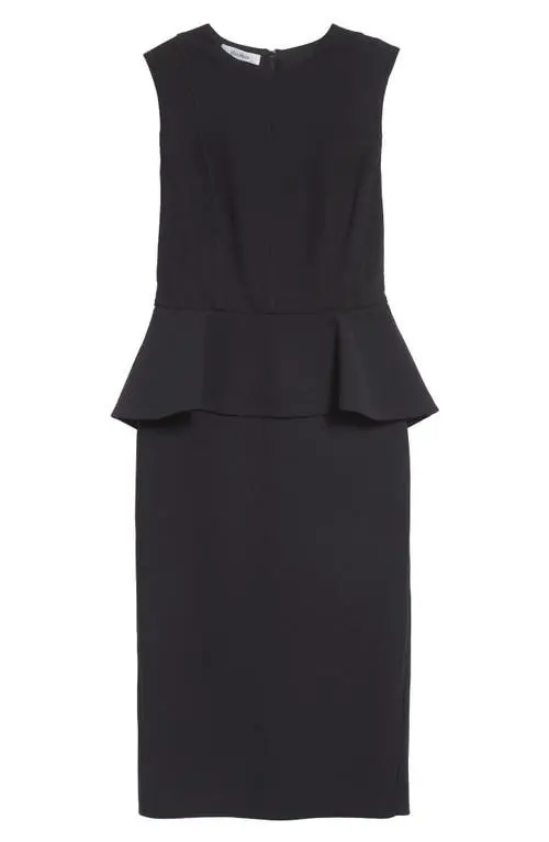 Max Mara Cosmos Sleeveless Knit Peplum Dress