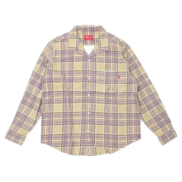 Supreme Printed Plaid Shirt - Tan