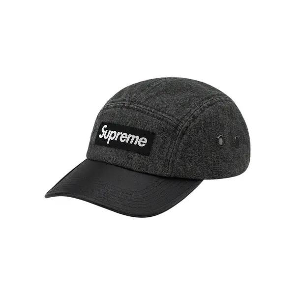 Supreme Two-tone Denim Camp Cap - Black