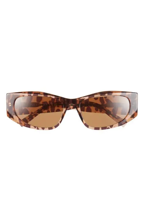 Givenchy Gv Day 56mm Geometric Sunglasses - Animal / Brown