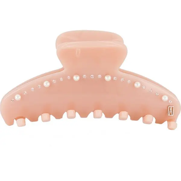 Alexandre De Paris Perle Hair Clip - Pink