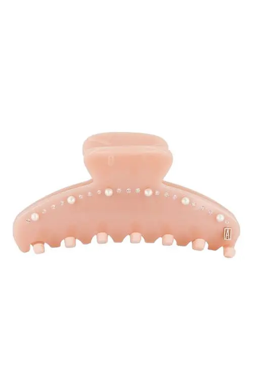 Alexandre De Paris Perle Hair Clip - Pink