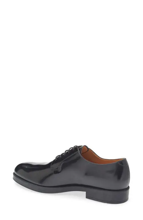 TOD'S Plain Toe Leather Derby - Nero