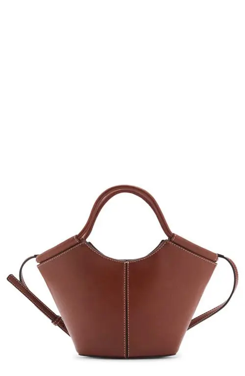 Mango Mini Faux Leather Shopper Bag