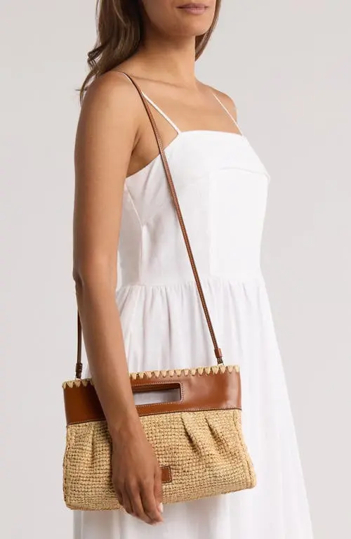 Staud Lena Raffia Clutch