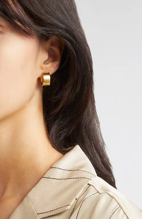 TOTEME Signature Huggie Hoop Earrings - Gold