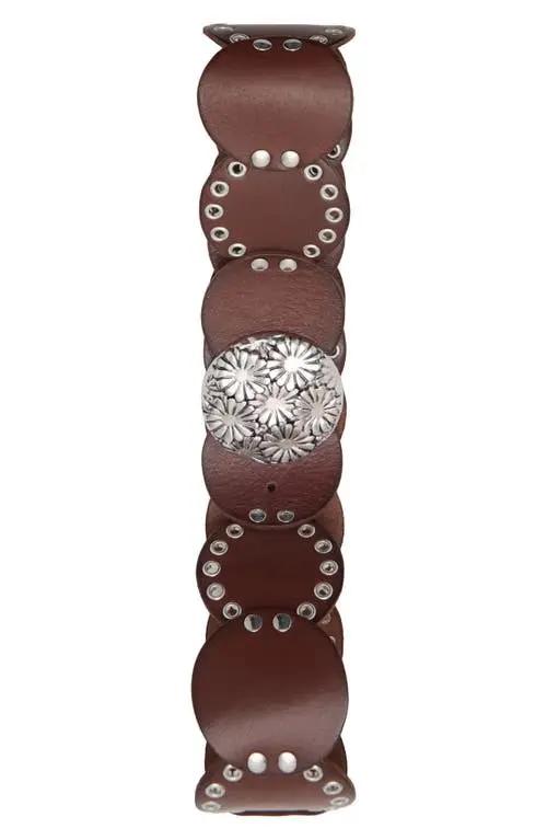 Mango Studded Faux-leather Belt