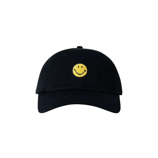 MARKET Smiley Badge 6 Panel Cap - Black