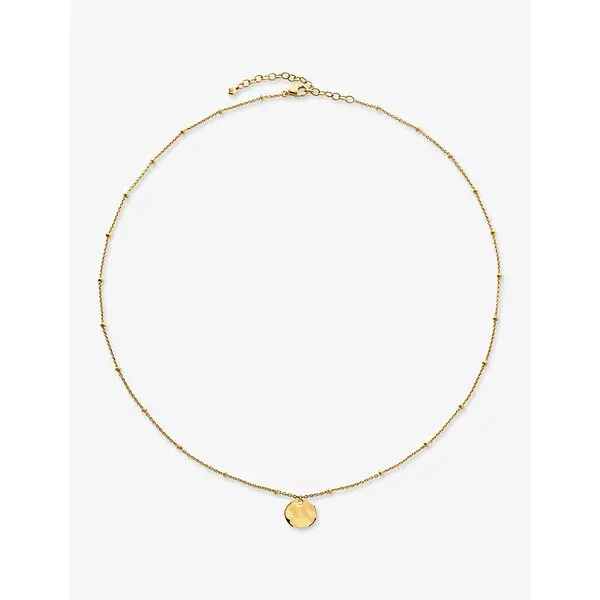 Monica Vinader Siren Muse Disc Necklace - Gold