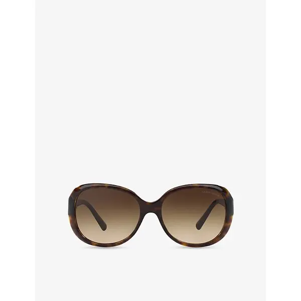 Giorgio Armani Butterfly-frame Sunglasses - Brown