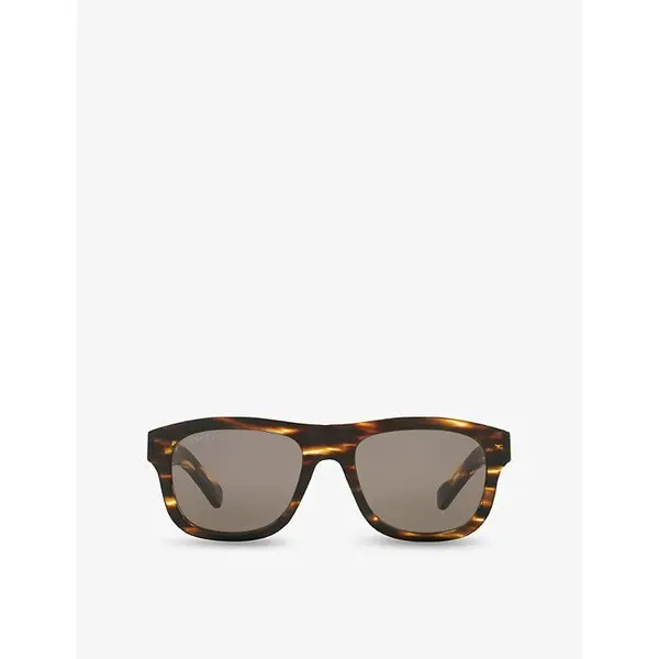 Gucci Gg1509s Round-frame Sunglasses - Brown