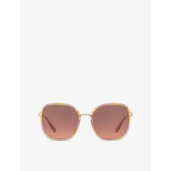 Chloé Ch0031s Square-frame Sunglasses - Brown