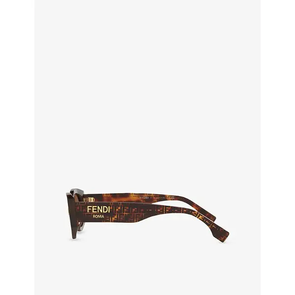 Fendi Fe40125i Cat-eye Tortoiseshell Sunglasses - Brown
