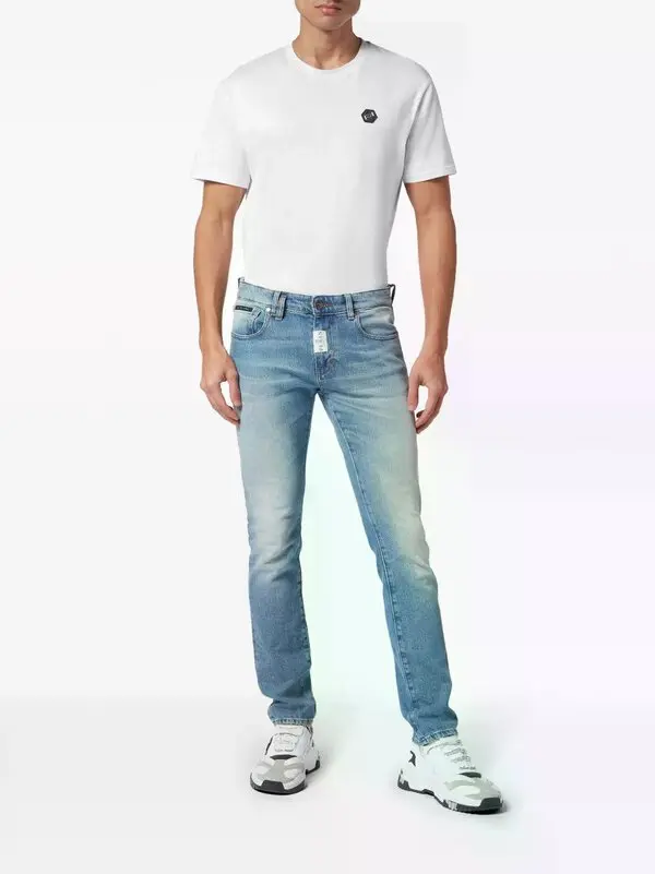 Philipp Plein Low-rise Skinny Jeans With Appliqué Logo