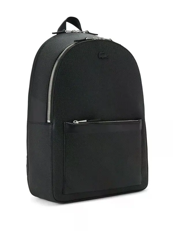 Lacoste Chantaco Leather Backpack - Black