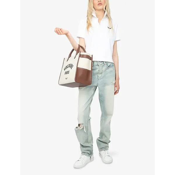 Zadig&Voltaire Logo-embroidered Cotton Polo Shirt - White