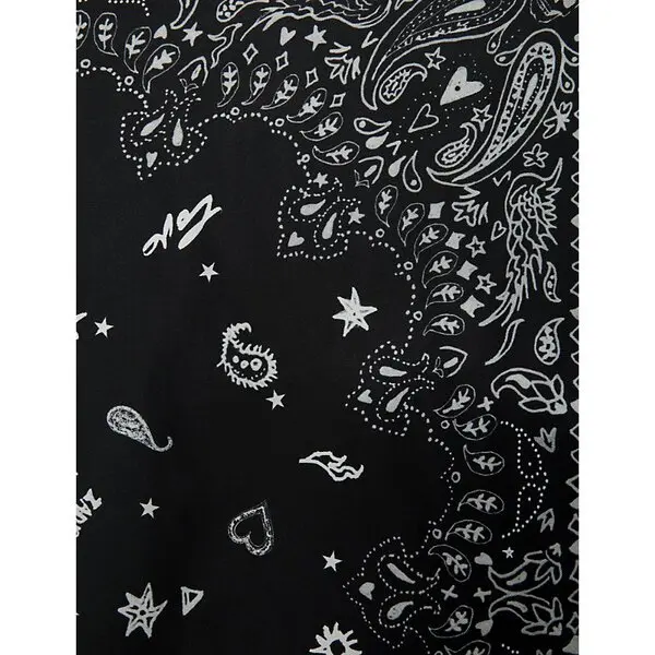 Zadig&Voltaire Debbie Bandana-print Viscose And Silk-blend Scarf - Black