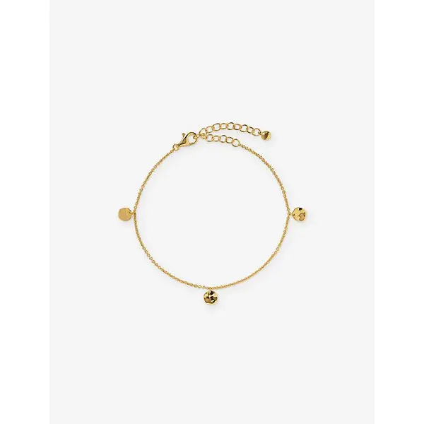 Monica Vinader Siren Muse Disc Sterling- Chain Bracelet - Gold