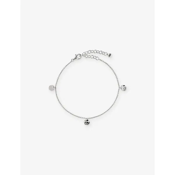 Monica Vinader Siren Muse Disc Sterling- Chain Bracelet - Silver