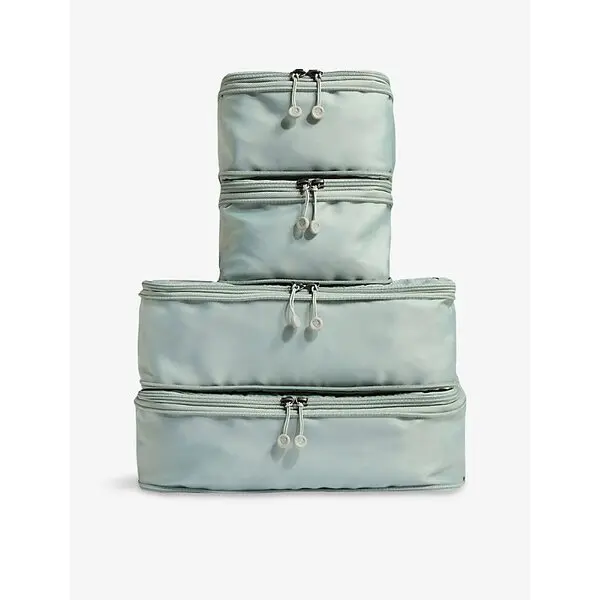 ANTLER Chelsea Woven Packing Cubes Set Of Four - Mist Blue