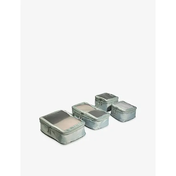 ANTLER Chelsea Woven Packing Cubes Set Of Four - Mist Blue