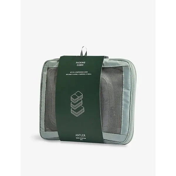 ANTLER Chelsea Woven Packing Cubes Set Of Four - Mist Blue