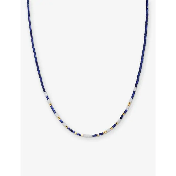 Monica Vinader Delphi Sodalite Beaded Necklace - Blue