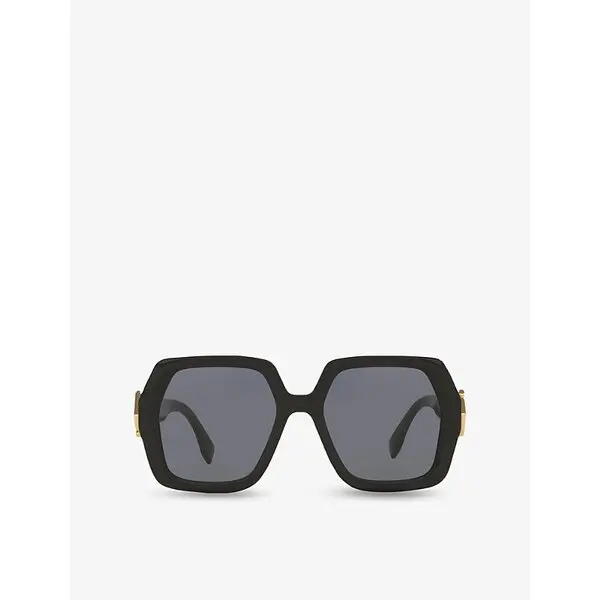 Fendi Square-frame Acetate Sunglasses - Black