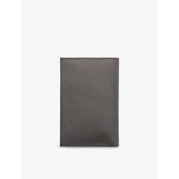 Prada Saffiano Leather Passport Holder - Grey