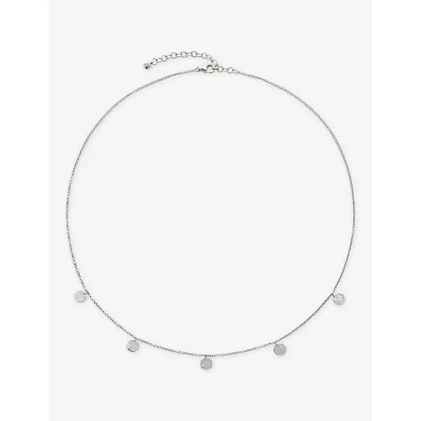 Monica Vinader Siren Muse Station Necklace - Silver