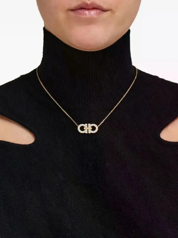FERRAGAMO Gancini Charm Necklace