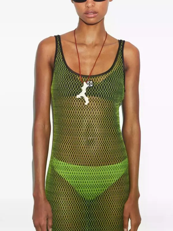 Tory Burch Mesh Midi Dress