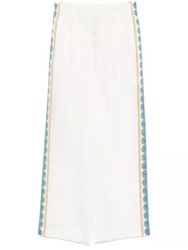 Casablanca Greco Wave Trousers - White