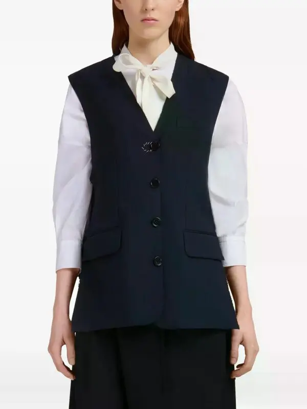 Marni Sleeveless Tailored Vest