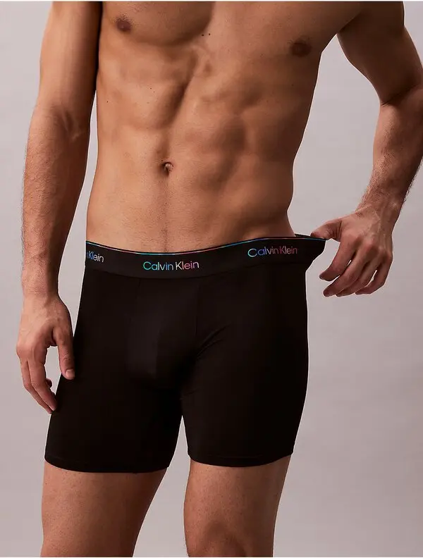 Calvin Klein Microfiber Stretch Pride Boxer Brief - Black