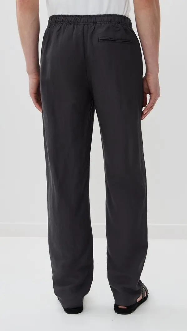 AUTO-REPLY Relaxed Fit Linen Pants